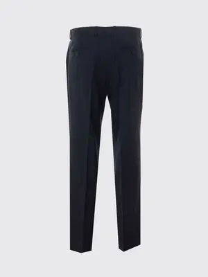 SUNFLOWER Slim Fit Virgin Wool Tailored Trousers With Off-center Closure