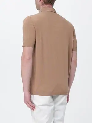 KANGRA Knit Polo Shirt - Natural