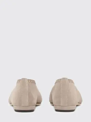 Giorgio Armani Suede Ballerinas With Stitching