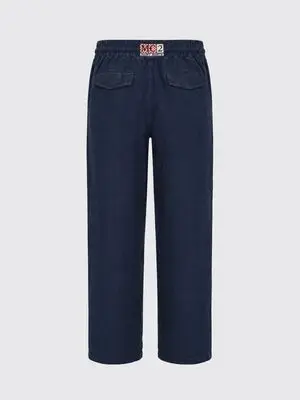 MC2 SAINT BARTH Slim Fit Linen Pants With Drawstring Waist