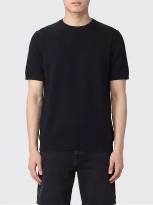 KANGRA Cotton And Silk Crew Neck Knitwear Black