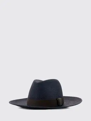 Brunello Cucinelli Raffia Panama Hat With Ribbon Detail
