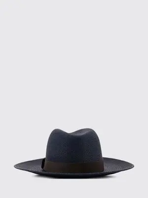 Brunello Cucinelli Raffia Panama Hat With Ribbon Detail