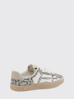 Amiri Skel Sneakers In Python Print Leather - Grey