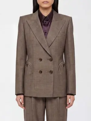 BLAZÉ MILANO Double-breasted Virgin Wool Blazer With Peak Lapels - Brown