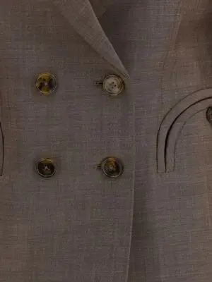 BLAZÉ MILANO Double-breasted Virgin Wool Blazer With Peak Lapels