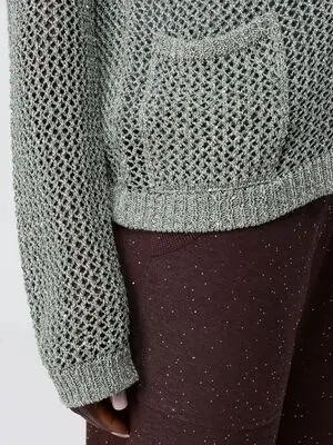 KANGRA Cotton Blend Blazer Cardigan - Mint