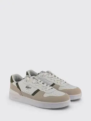 Lacoste T-clip Set Bi-leather And Suede Sneakers With Logo