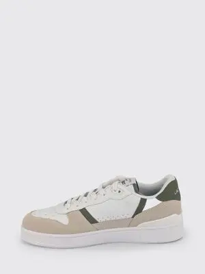 Lacoste T-clip Set Bi-leather And Suede Sneakers With Logo