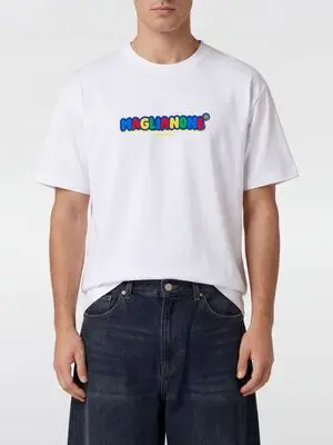 MAGLIANO Relaxed Fit Cotton Crew-neck T-shirt With Contrasting Logo - White
