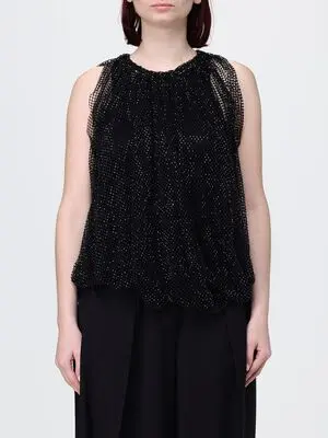 Sportmax Top With Rhinestones - Black