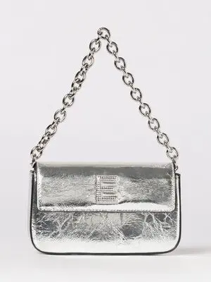 ERMANNO FIRENZE Laminated Leather Bag - Silver