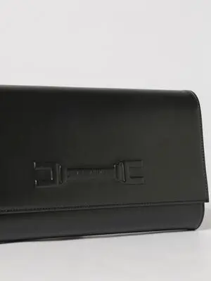 Elisabetta Franchi Embossed Logo Pouch - Black