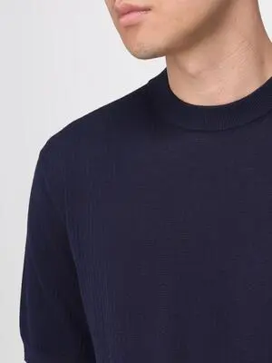 KANGRA Cotton Crew Neck Pullover - Blue