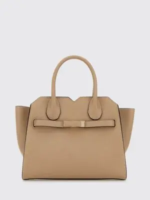 VALEXTRA Grained Leather Milano Bag - Beige