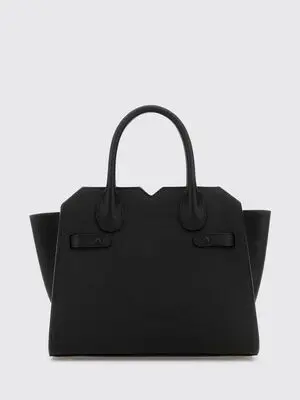 VALEXTRA Grained Leather Milano Bag - Black