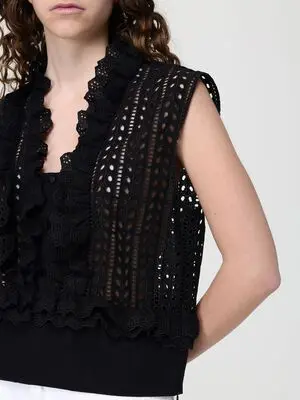 Alberta Ferretti Cotton And Linen Blend Top