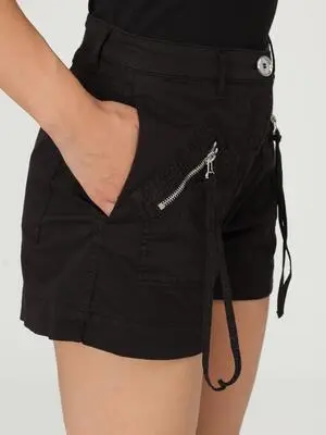 Pinko Chic Cargo Shorts With Zipper Accents