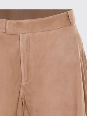 ARMA Jina Cropped Wide-leg Suede Leather Trousers