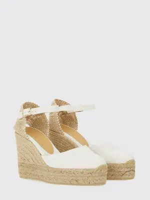 CastaÑer Carina High-wedge Canvas Espadrilles With Ankle Tie