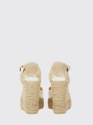 CastaÑer Carina High-wedge Canvas Espadrilles With Ankle Tie