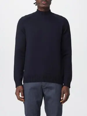 ZANONE Mock Neck Jumper - Blue