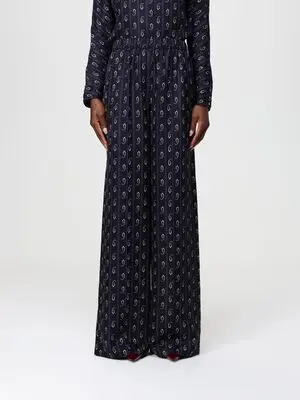 Tory Burch Wide Leg Paisley Print Trousers