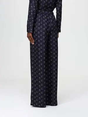 Tory Burch Wide Leg Paisley Print Trousers