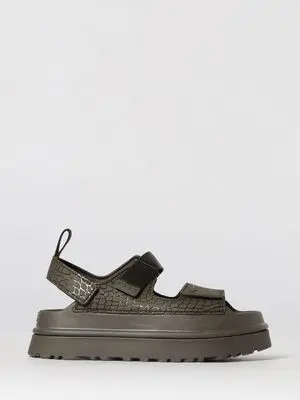 UGG Goldenglow Embossed Sandal In Coconut Embossed Rubber - Brown