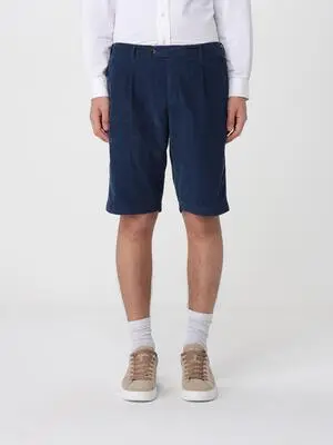 PT TORINO Velvet Tailored Shorts - Blue