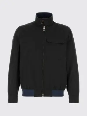 PALTO' Cotton Blend Bomber Jacket - Navy