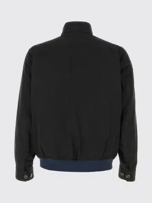 PALTO' Cotton Blend Bomber Jacket - Navy