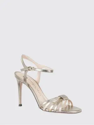 Roberto Festa Laminated Leather Stiletto Sandals
