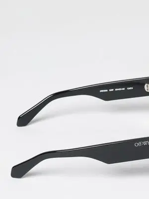 Off-White Davie Rectangular Acetate Sunglasses With Printed Logo - Black