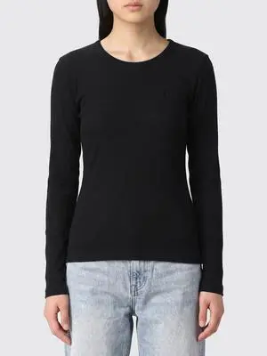 GANNI Cotton Crew Neck T-shirt - Grey