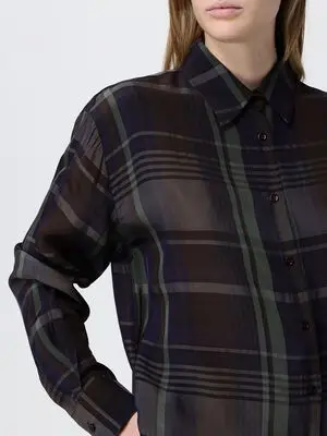 THE FRANKIE SHOP Check Viscose Shirt
