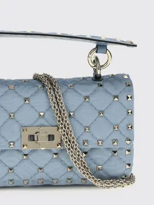 Valentino Garavani Rockstud Spike Mini Handbag In Embroidered Viscose With Studs