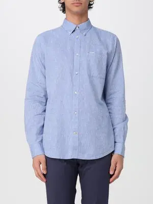 Barbour Linen And Cotton Shirt - Blue