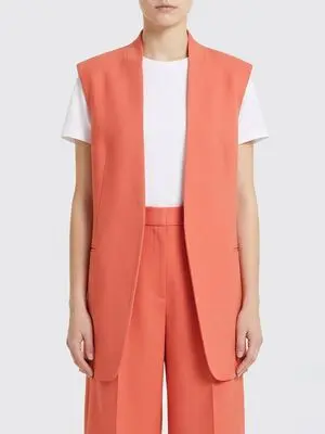 Agnona Wool And Silk Vest - Red