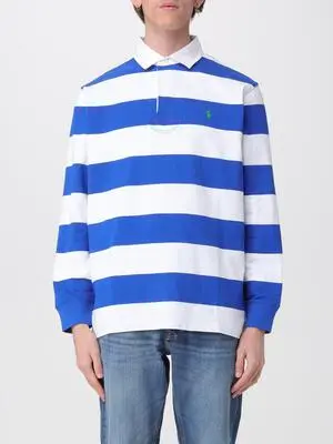 Polo Ralph Lauren Striped Cotton Polo Shirt - Blue