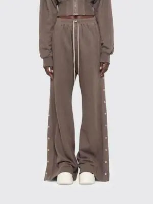 Rick Owens Wide Leg Cotton Trousers - Brown