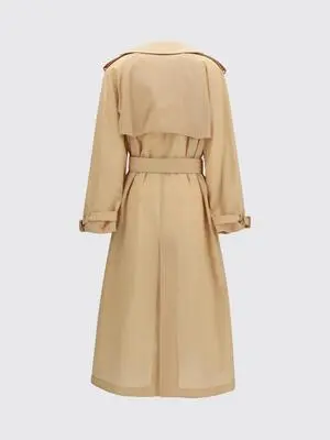 Ermanno Scervino Long Double-breasted Trench Coat With Adjustable Waist Belt