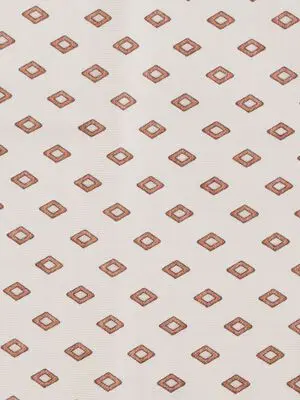 Brunello Cucinelli Silk Pocket Square With Diamond And Check Pattern - Multicolor