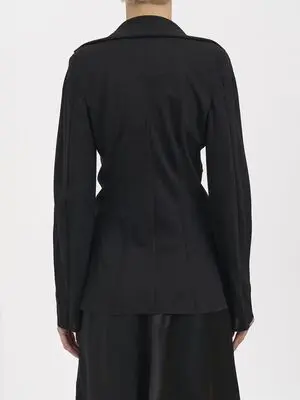 Junya Watanabe Single-breasted Crêpe Blazer With Ruffle Appliqu