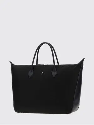 Montblanc Nylon And Calfskin Leather Weekender Bag - Black