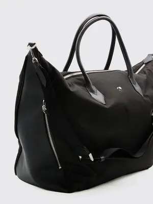 Montblanc Nylon And Calfskin Leather Weekender Bag - Grey