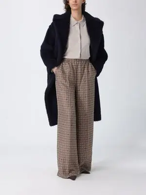Max Mara Printed Silk Palazzo Trousers