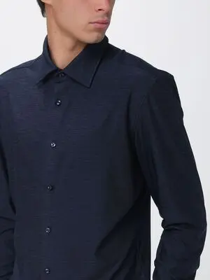 BOSS Slim Fit Long-sleeved Jersey Shirt With French Collar