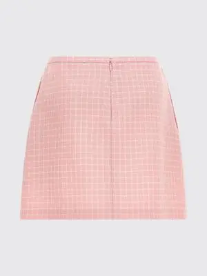 Versace Virgin Wool Plaid Mini Skirt