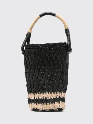 ALYSI Crochet Raffia Bucket Bag